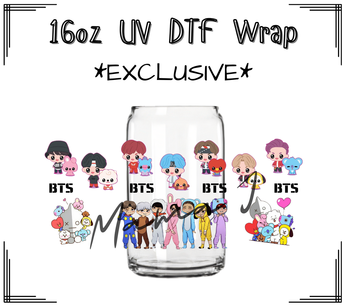 BTS 4 UV DTF Libby Wrap 16oz| MamajCreations
