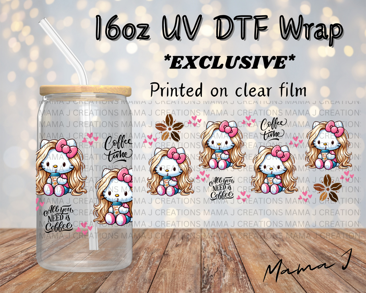 Dutch Bros Hello Kitty Libbey Wrap 16oz| MamajCreations