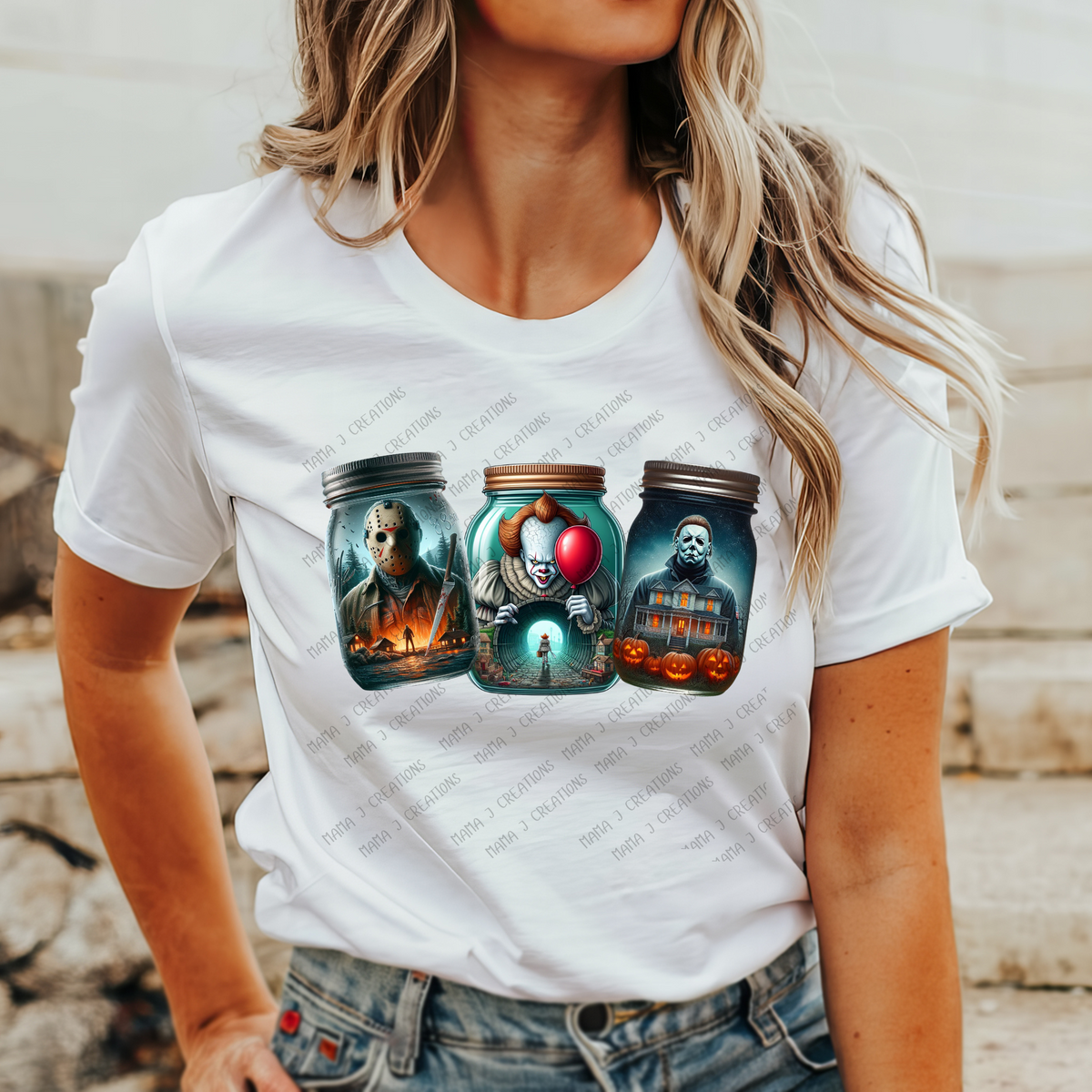 Horror Mason Jars HTV Heat Transfer (Exclusive Design)| MamajCreations