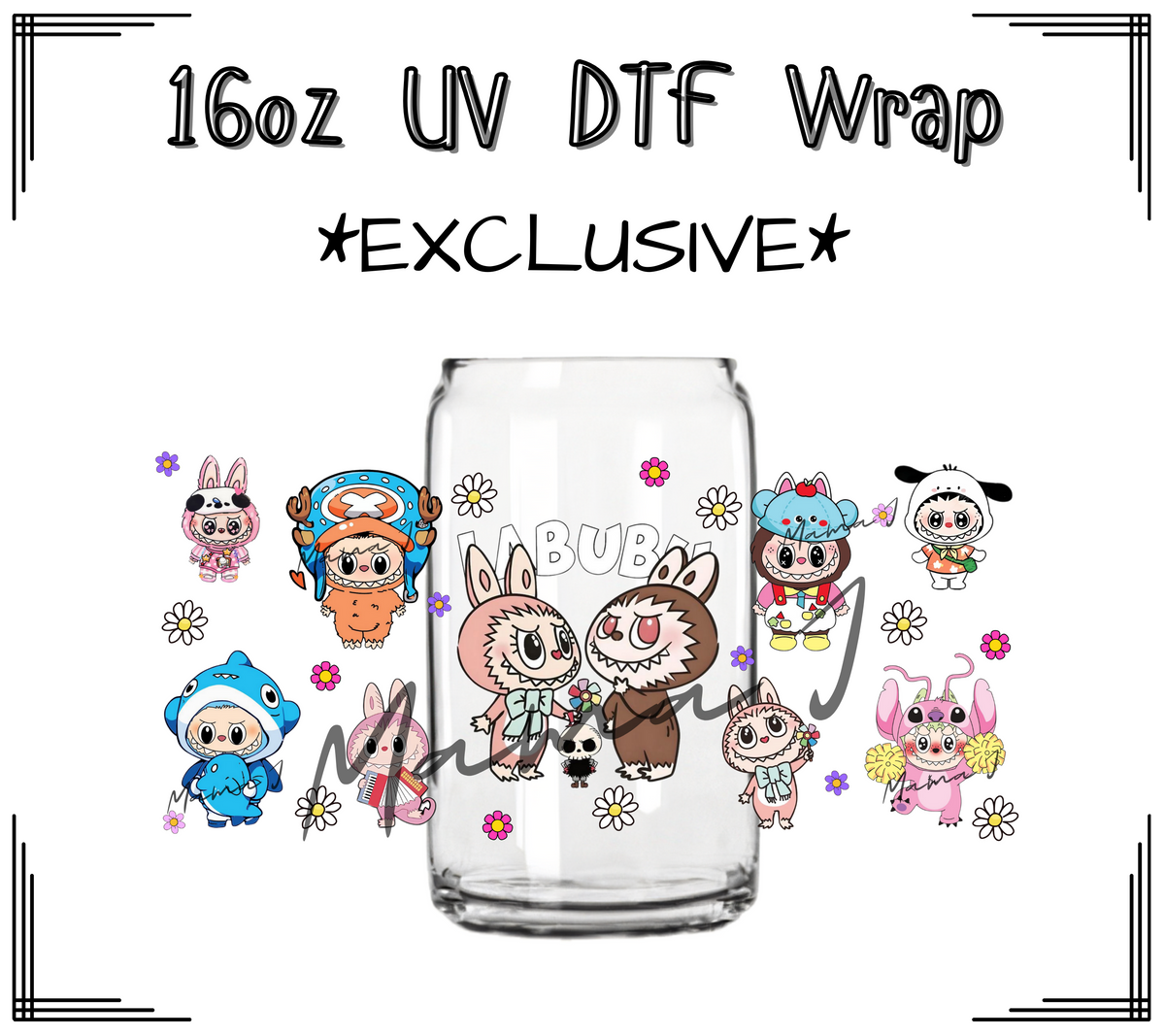 Labubu 2 UV DTF Libby Wrap 16oz| MamajCreations