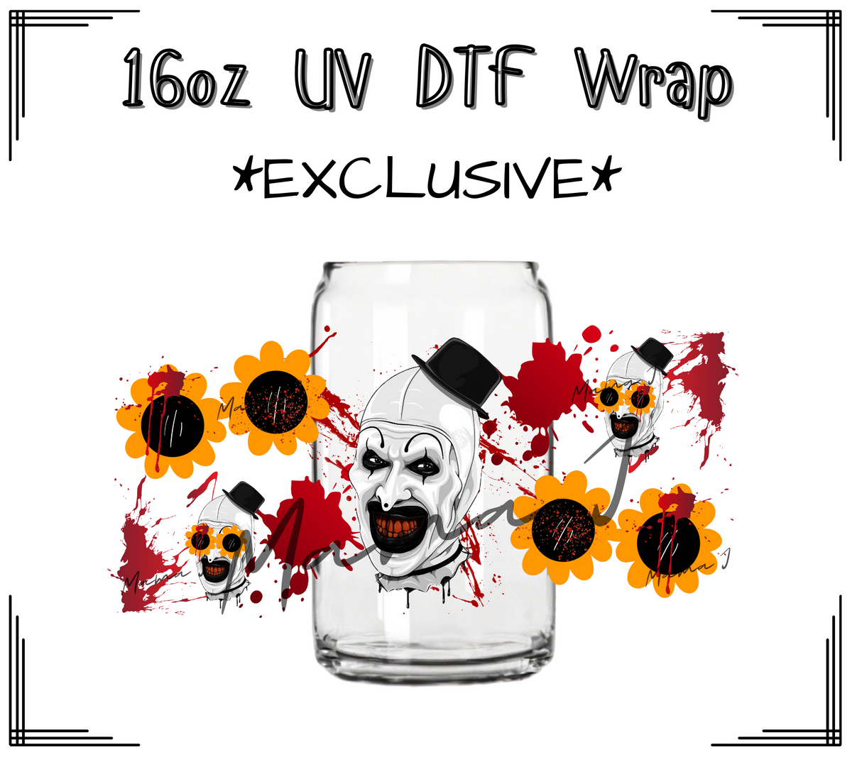 Terrifier UV DTF Libby Wrap 16oz| MamajCreations