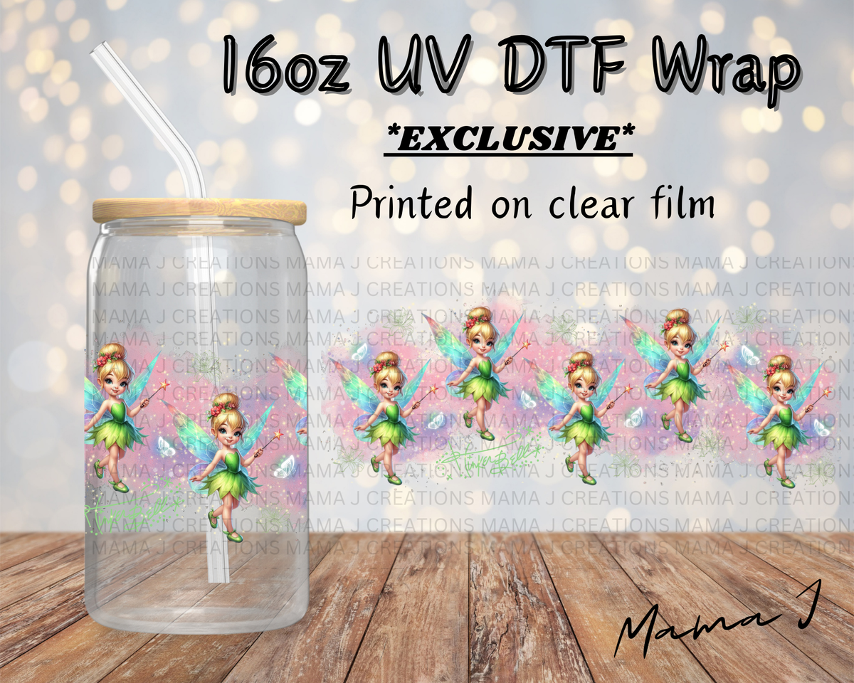 UV DTF Tinkerbell Libbey Wrap 16oz| MamajCreations